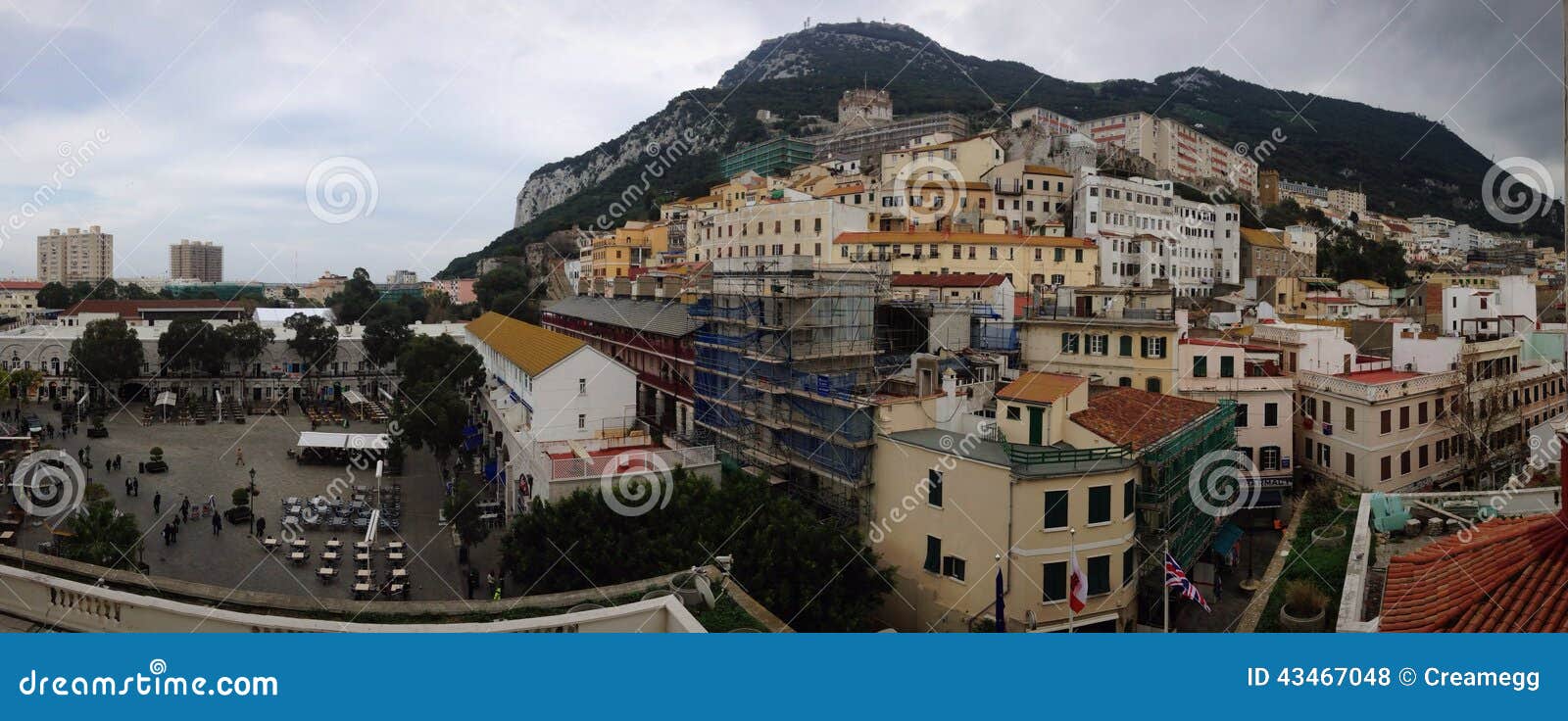 Panoramic editorial stock photo. Image of buildings, gibraltar - 43467048
