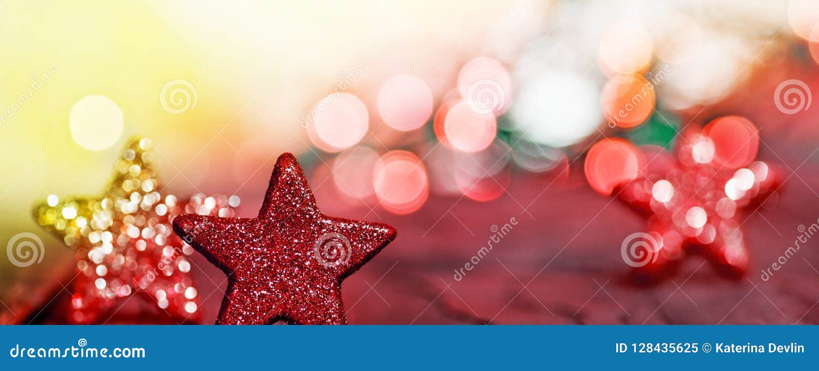Panoramic Christmas Background Stock Image - Image of bright, festivity ...