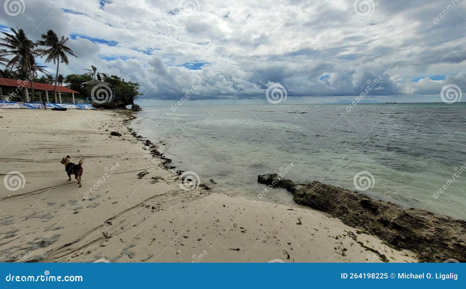 Panoramic Cloud Sky Over Clear Sea Water Stock Image - Image of ...