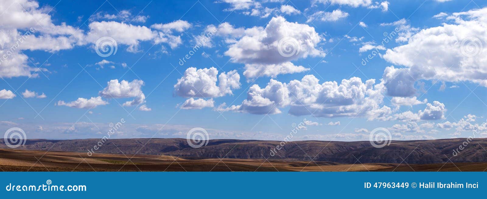Panoramic Clouds Over Hills Stock Image - Image of fertile, panoramic ...