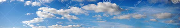 Panoramic clouds and sky stock photo. Image of panoramic - 12374710