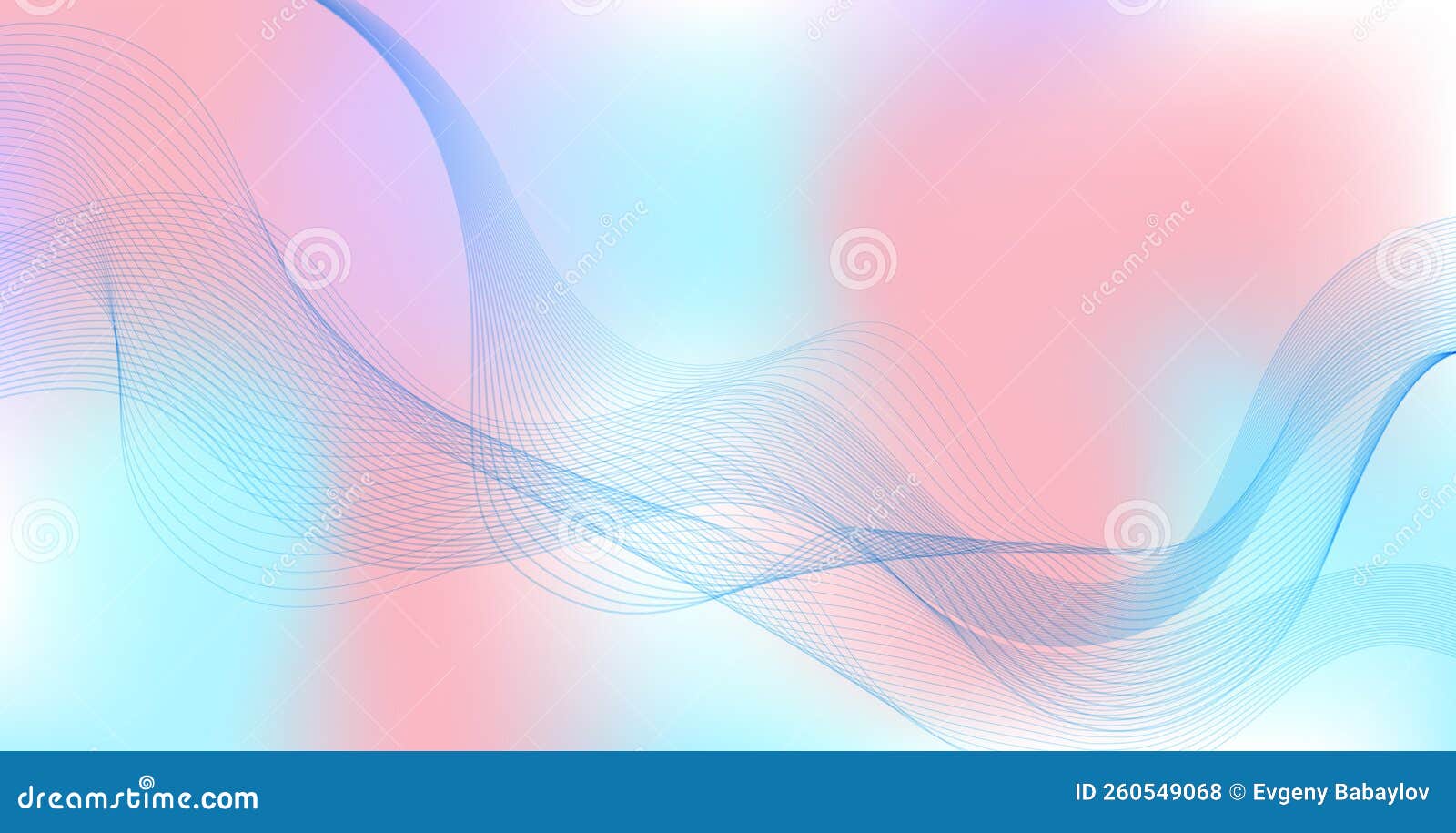 Panoramic Colorful Abstract Stylish Multi Background with Wavy Lines ...