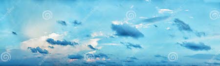 Panoramic Composition - Beautiful Cloudy Day Sky Stock Image - Image of ...