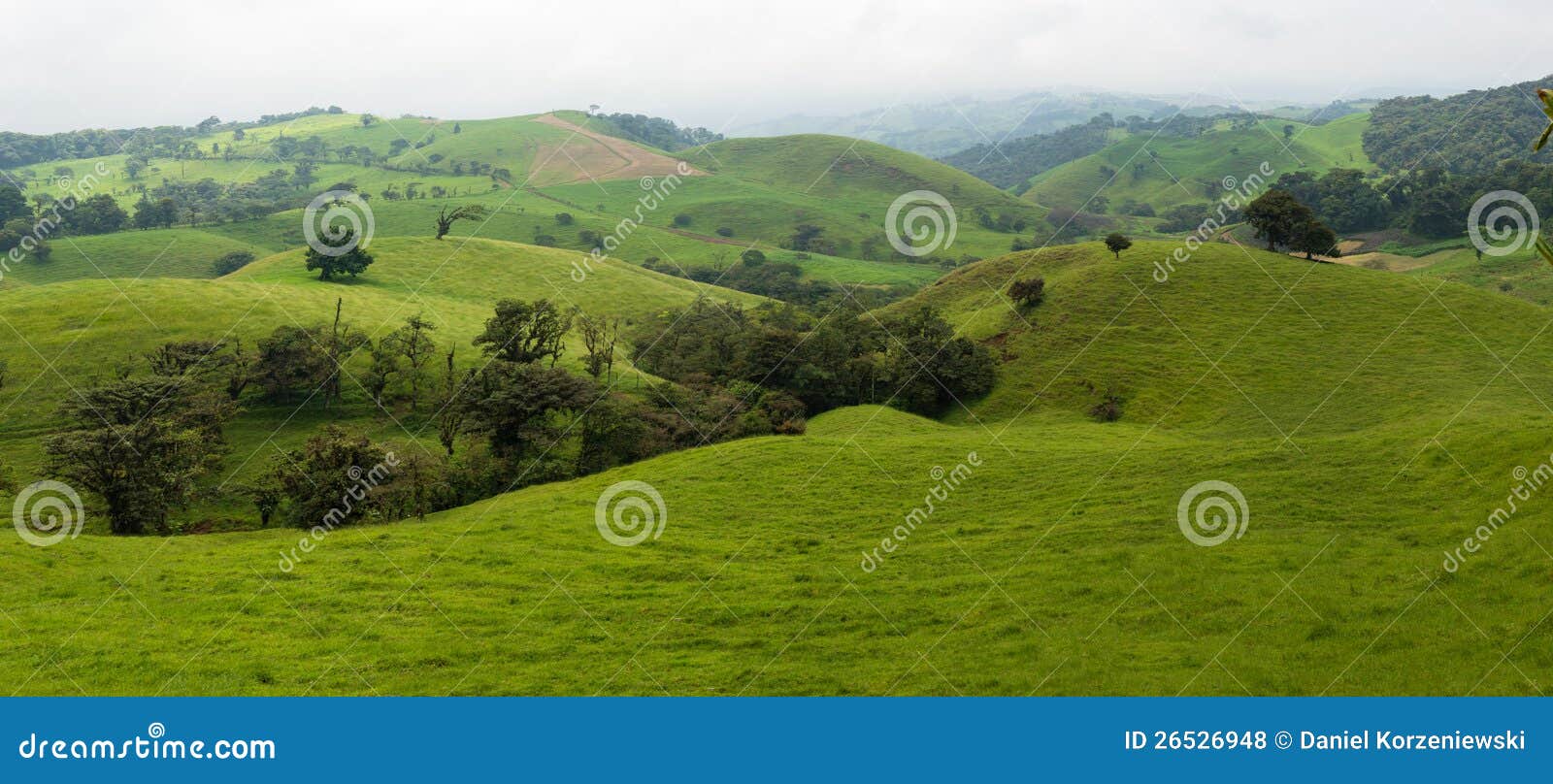 Panoramic of the Costa Rica Countryside Stock Photo - Image of travel ...