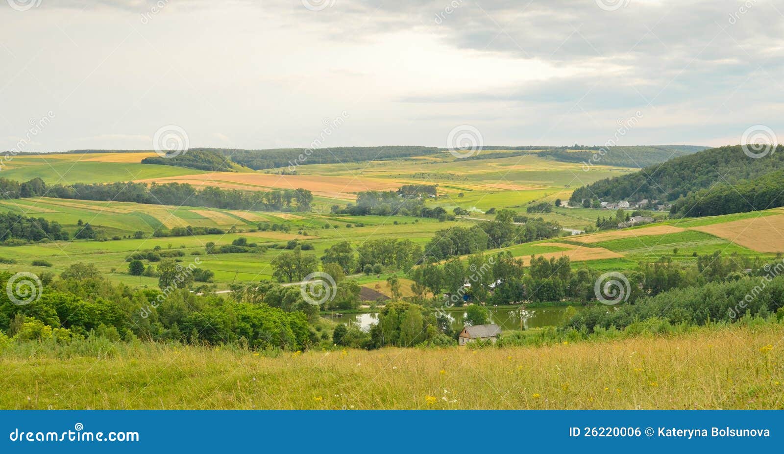 Panoramic country view stock photo. Image of landscape - 26220006
