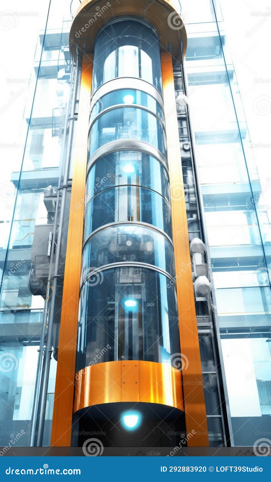 Panoramic Elevator in Atrium 1695523867831 2 Stock Photo - Image of ...