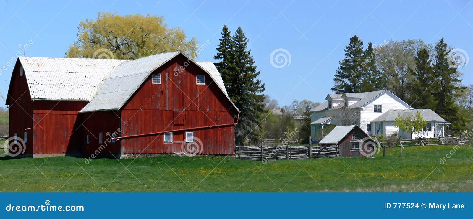 Panoramic Farm stock photo. Image of field, barn, farm - 777524