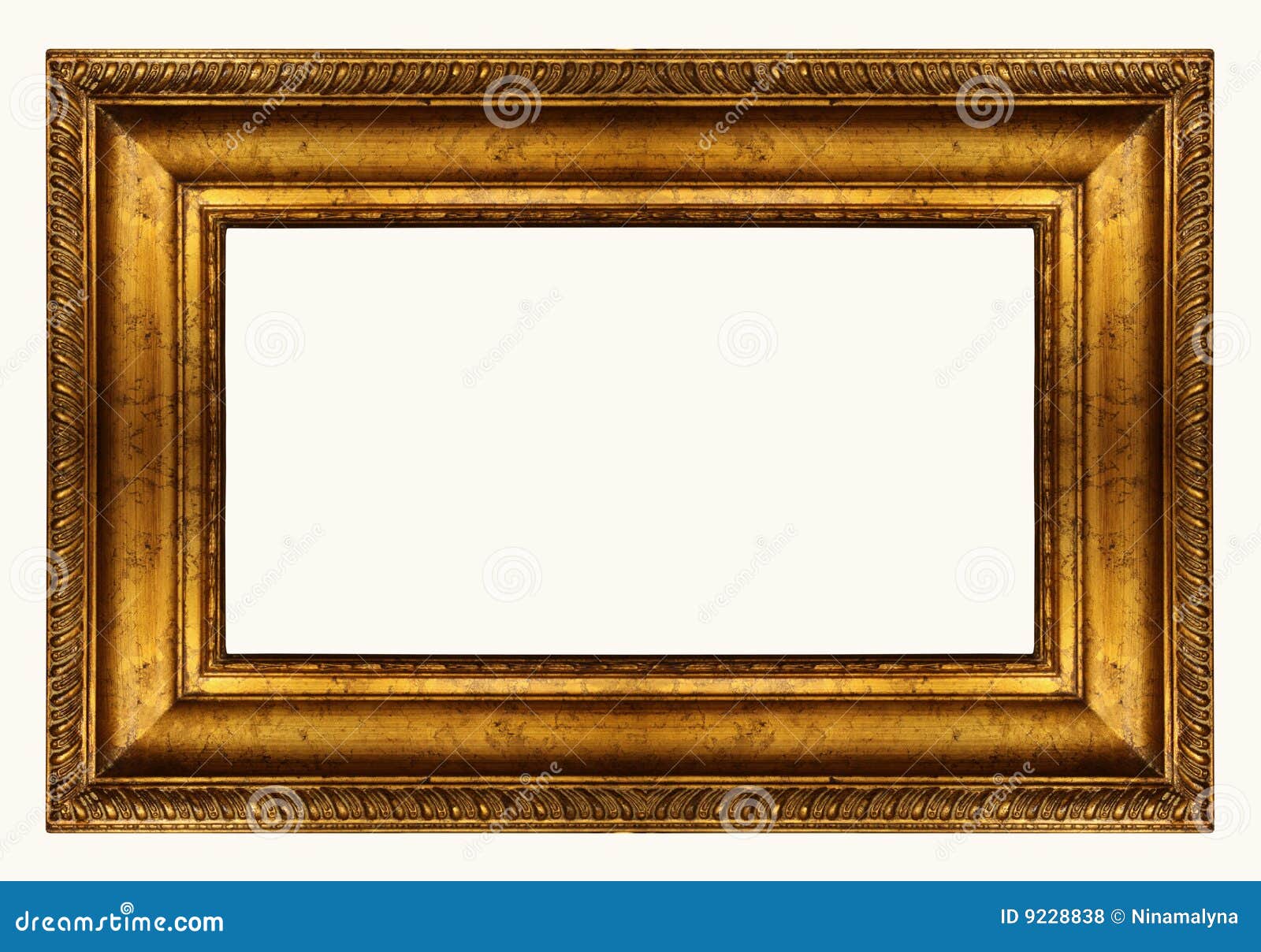 Panoramic gold frame stock photo. Image of ornate, retro - 9228838