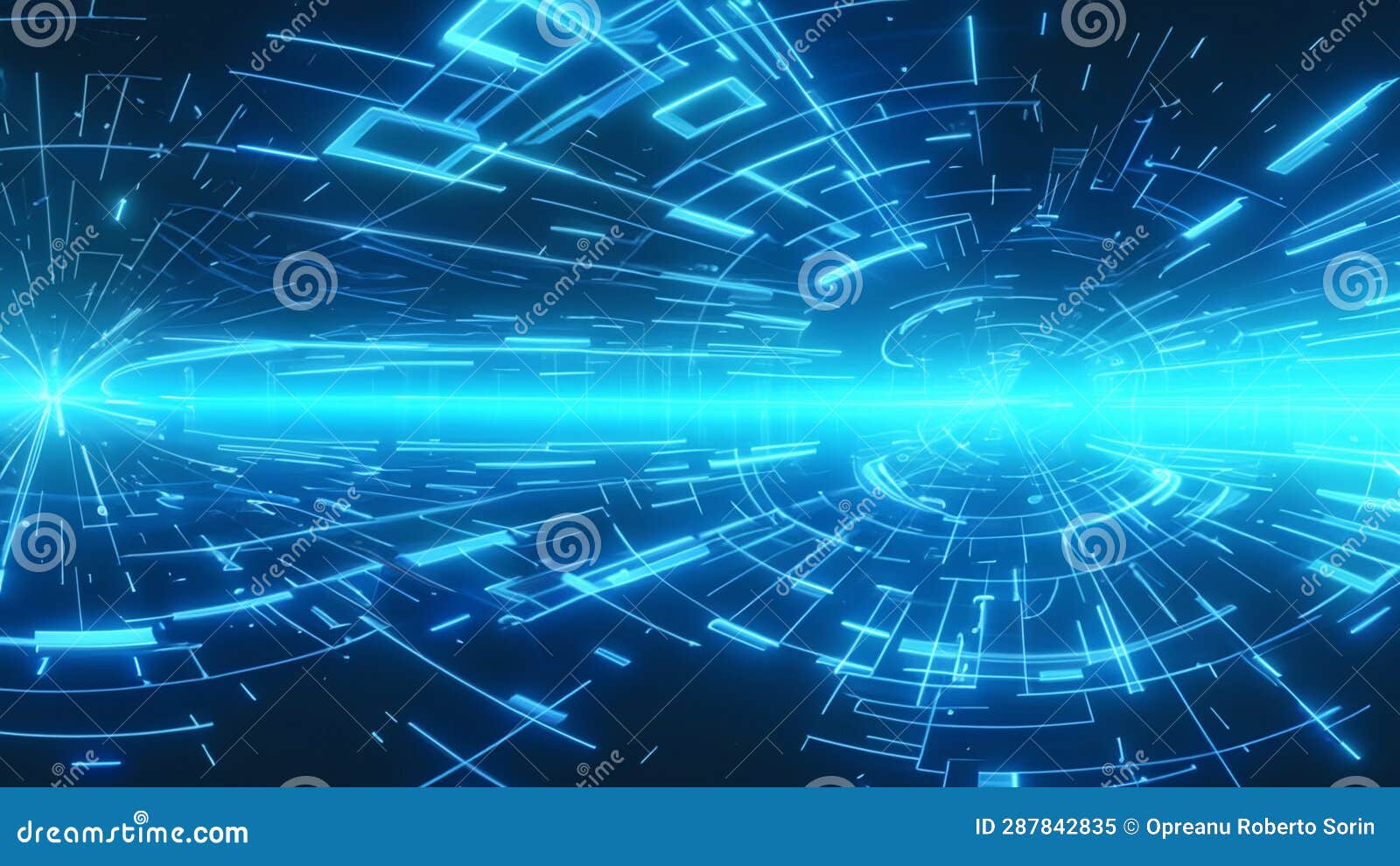 High Speed Technology Concept Stock Illustration - Illustration of data ...