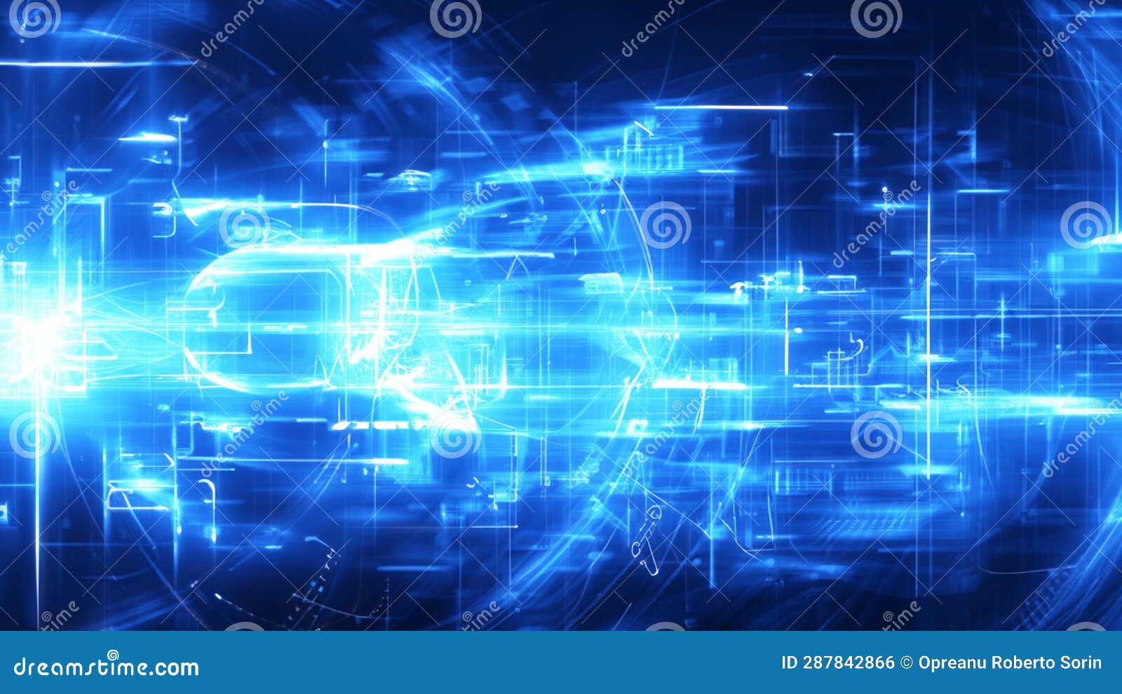High Speed Technology Concept Stock Illustration - Illustration of move ...