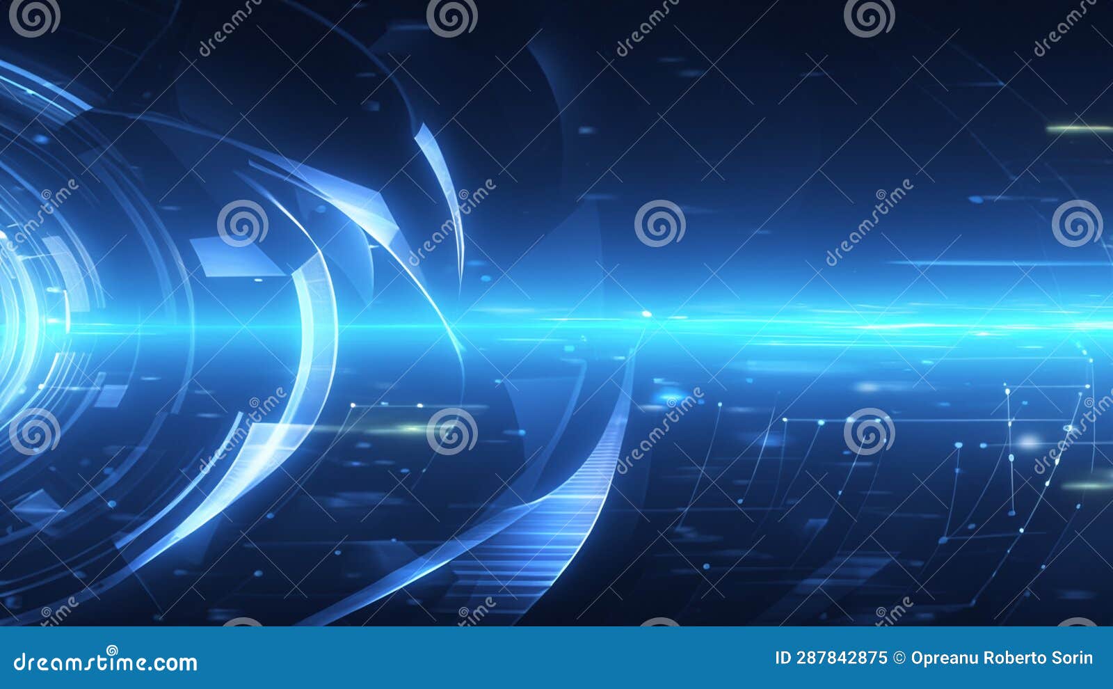 High Speed Technology Concept Stock Illustration - Illustration of dark ...