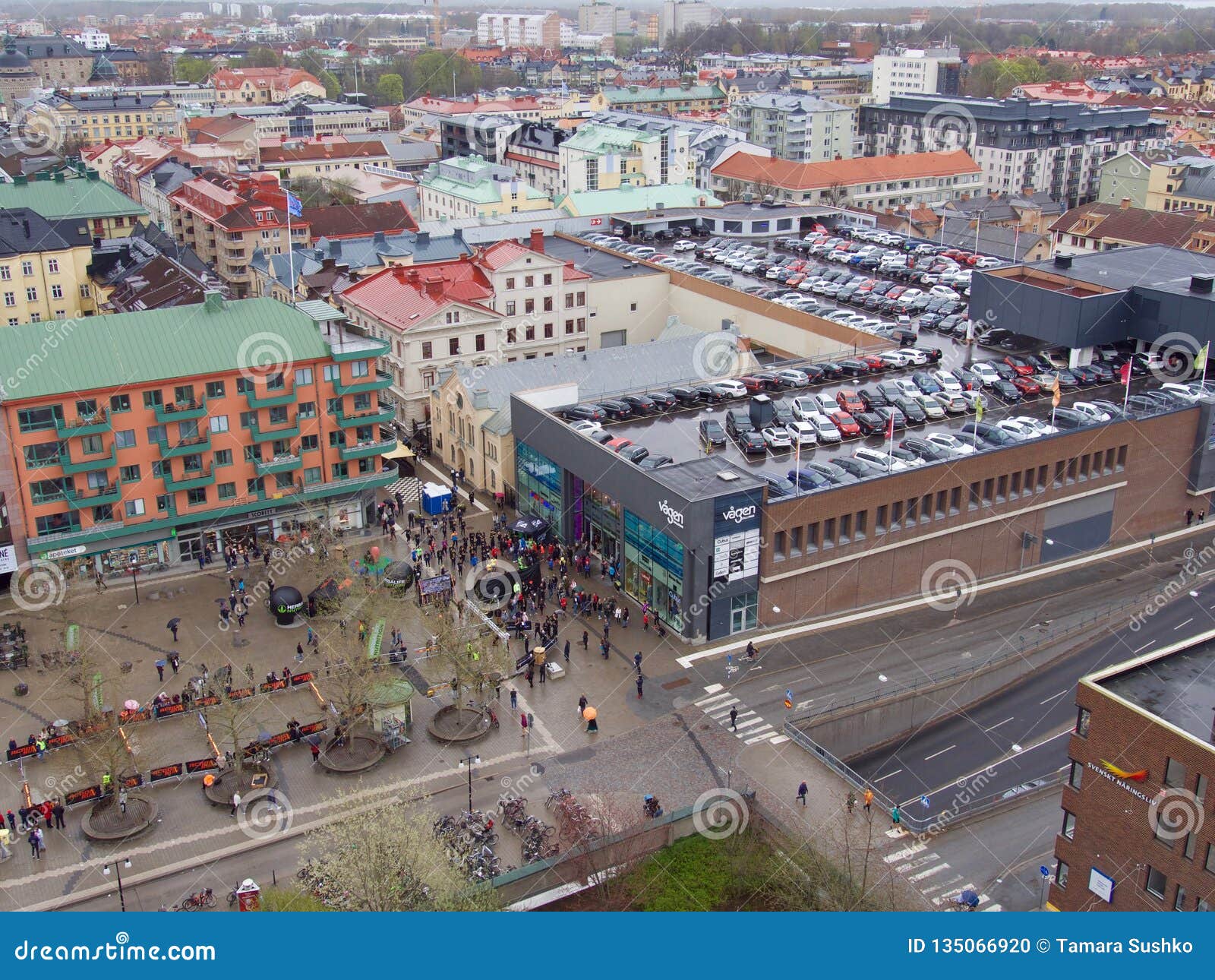 Panoramic Image of Orebro Town of Sweden Editorial Image - Image of ...