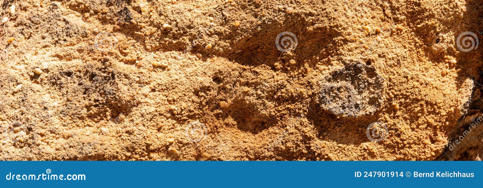 Panorama. Sandstone Stone with Scratches and Crack Stock Photo - Image ...