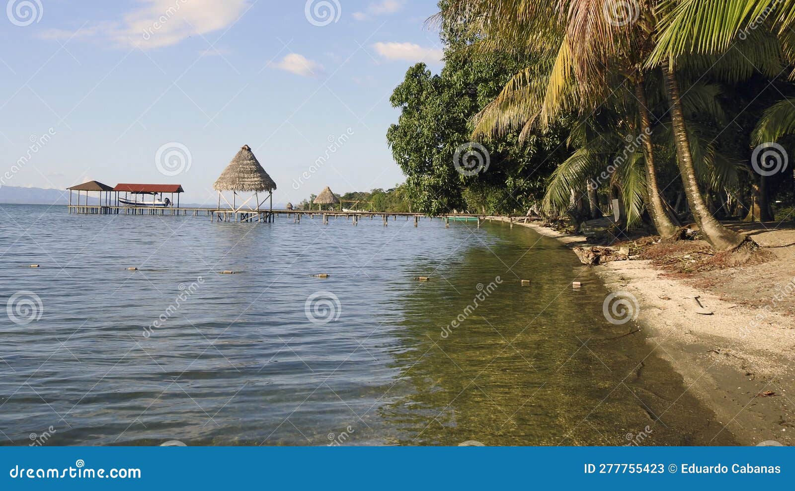Panoramic of Lake Izabal, Guatemala Stock Image - Image of travel ...