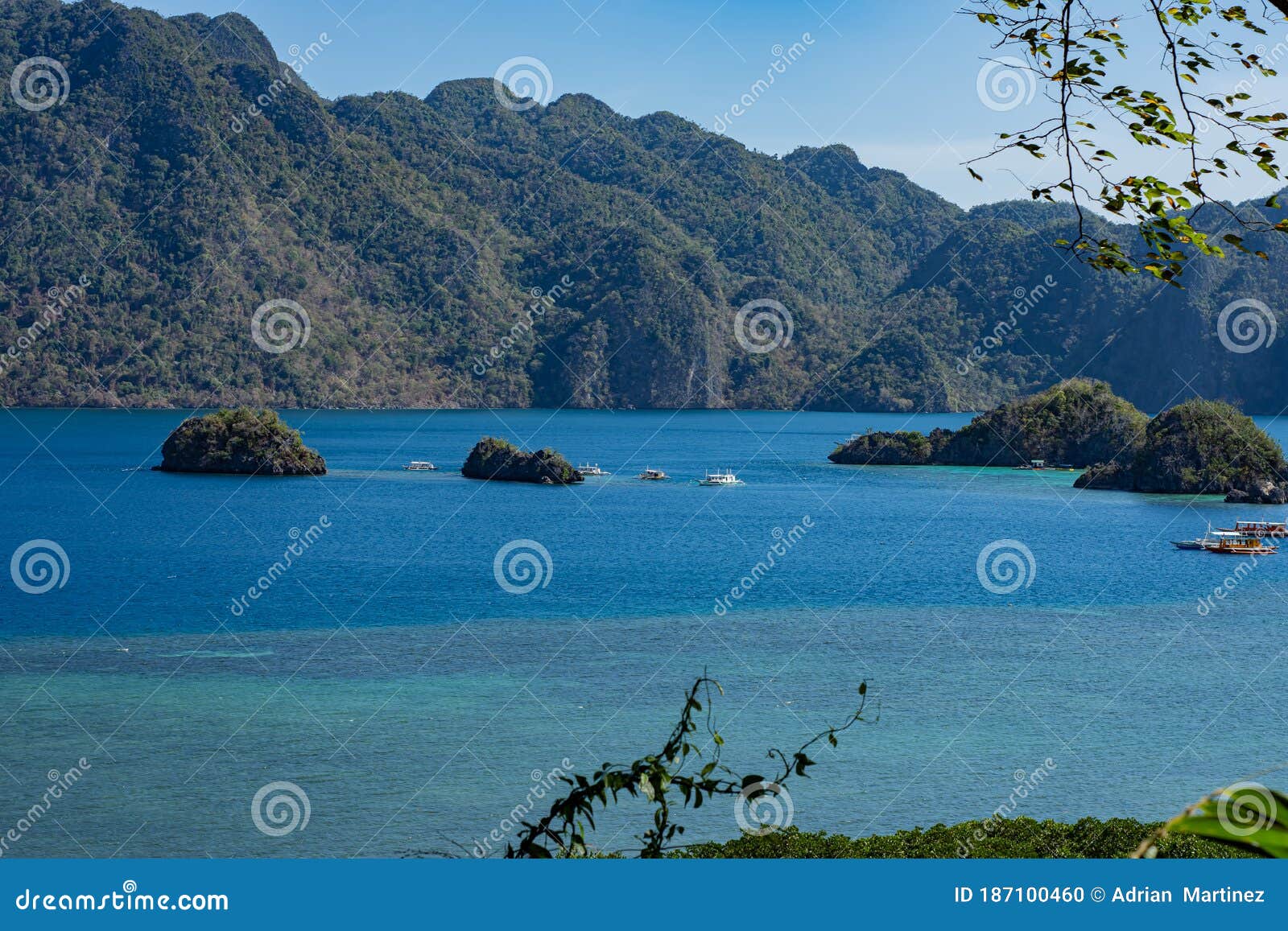 PANORAMIC LANDSCAPE, BEACH VIEW from PHILIPPINES, PALAWAN, 2019 Stock ...