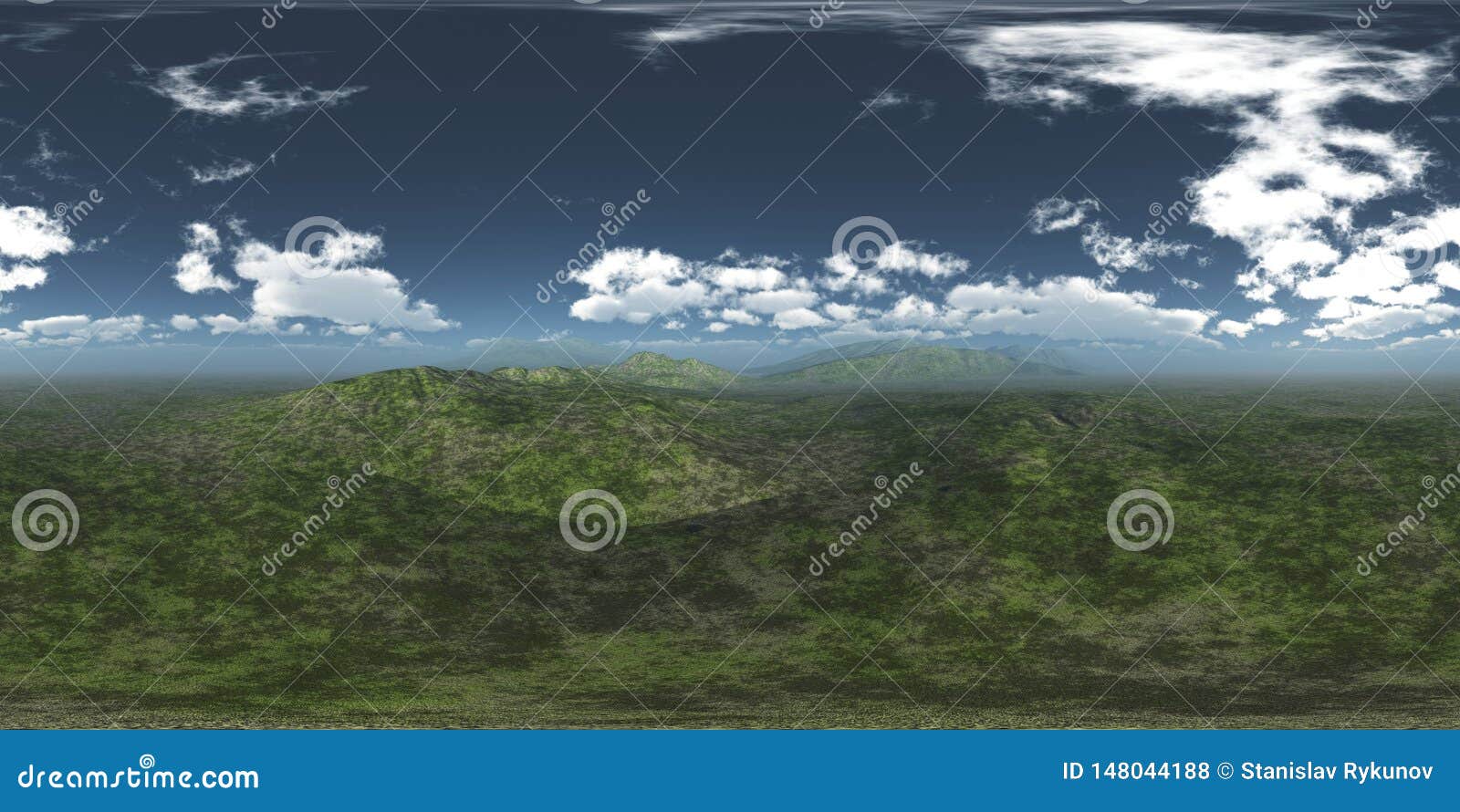 Panoramic Landscape, HDRI, Environment Map Stock Illustration ...