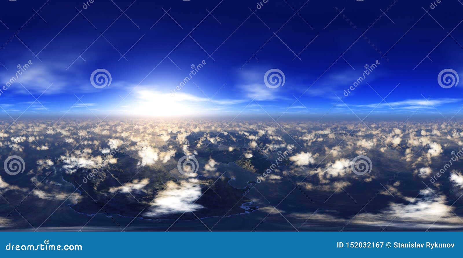 Panoramic Landscape, HDRI, Environment Map Stock Image - Image of ...