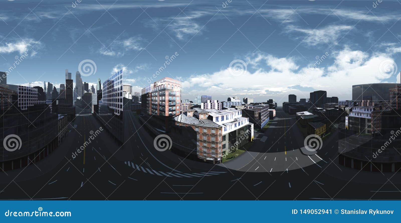 Panoramic Landscape, HDRI, Environment Map Stock Illustration ...