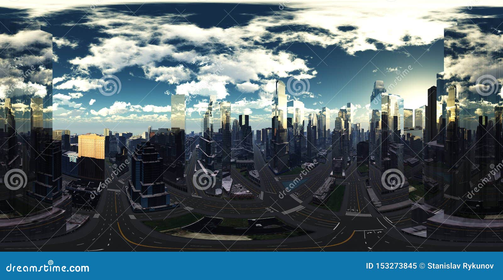 Panoramic Landscape, HDRI, Environment Map Stock Image - Image of ...