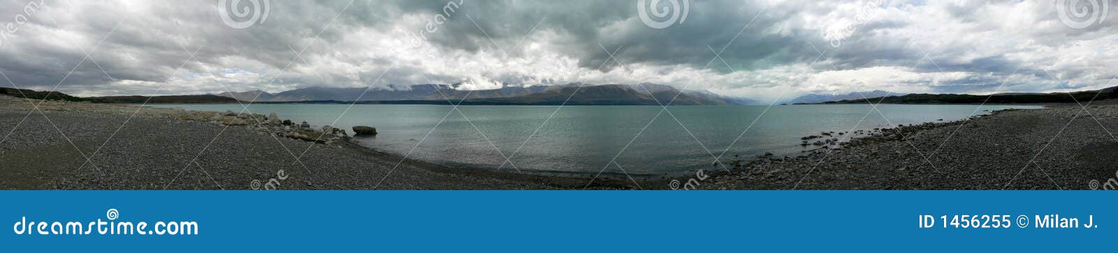 Panoramic Landscape lake I stock image. Image of rain - 1456255