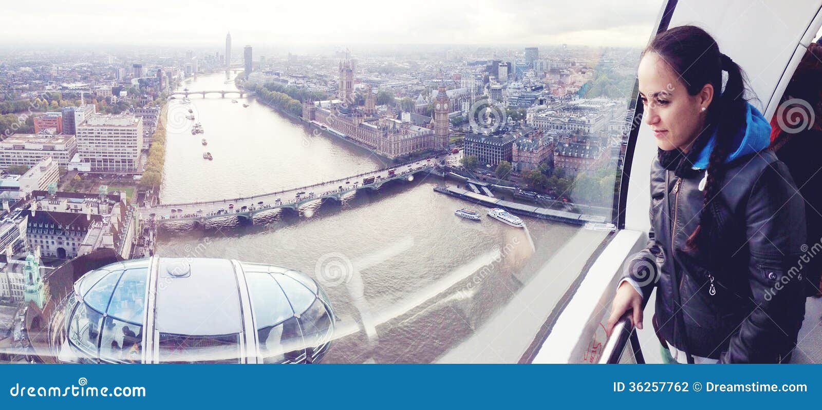 Panoramic London View from London Eye Editorial Photography - Image of ...