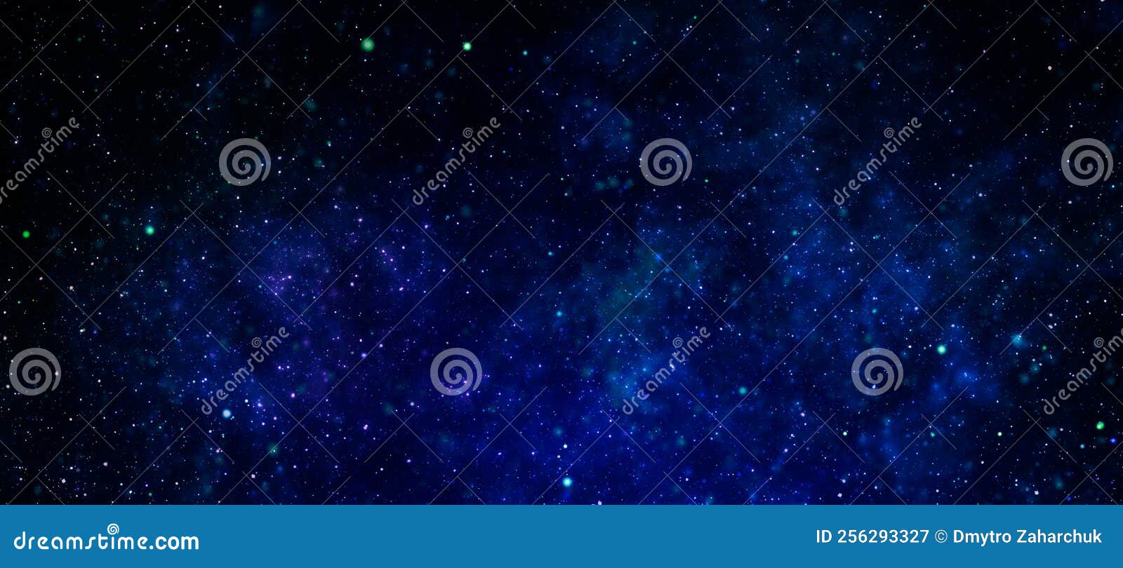 Panoramic Looking into Deep Space. Dark Night Sky Full of Stars. the ...