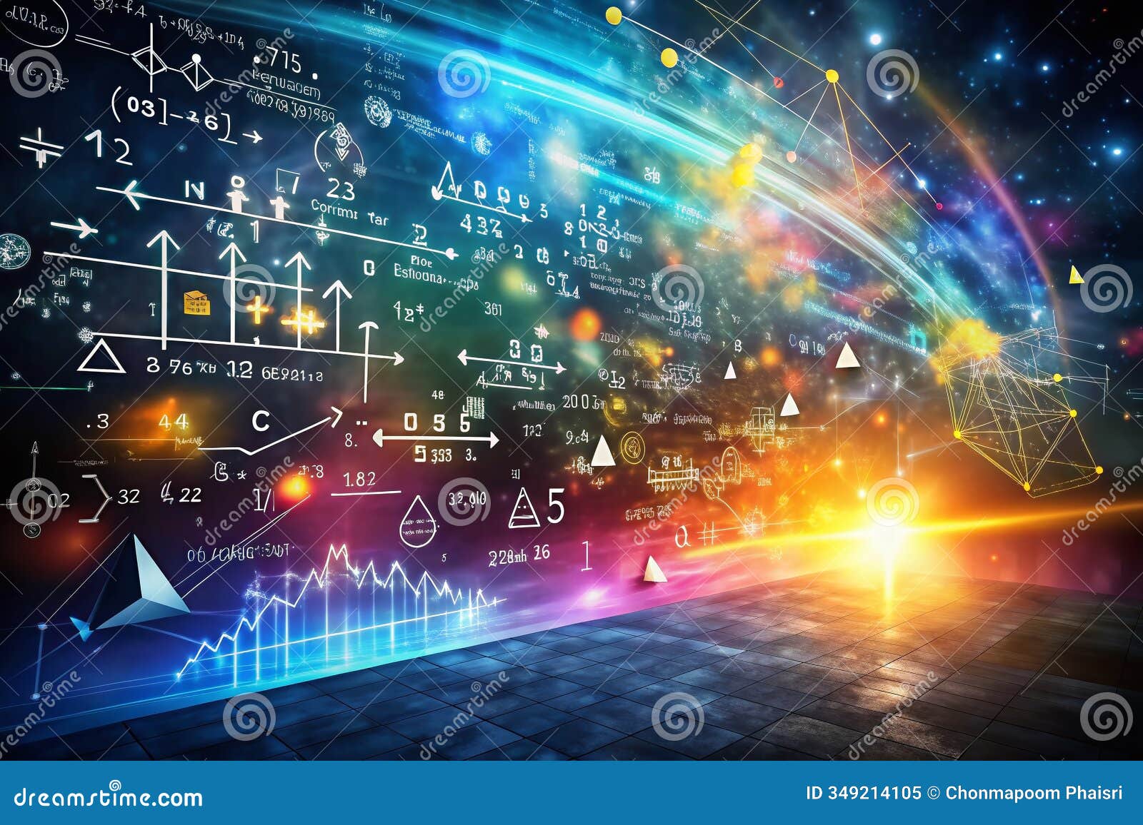 Panoramic Mathematical Formulas Backgrounds Inspiring Visuals for ...