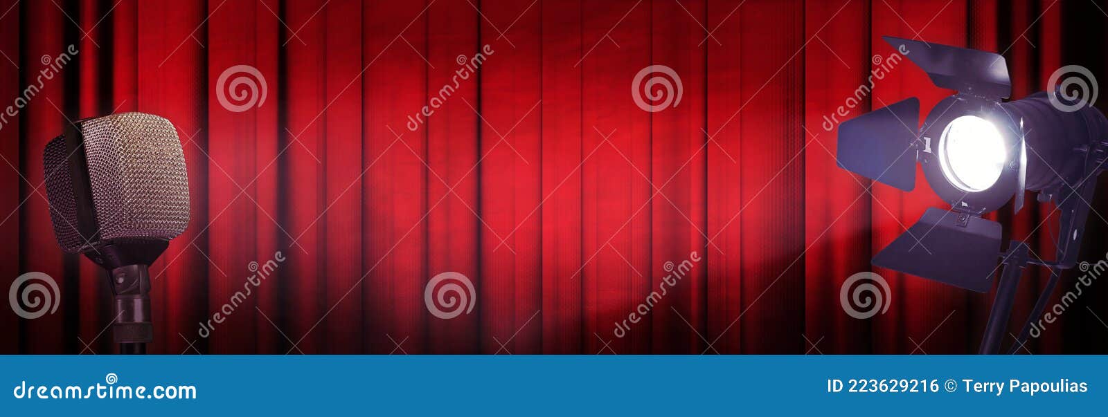 A Panoramic Music Entertainment Background Stock Photo - Image of ...