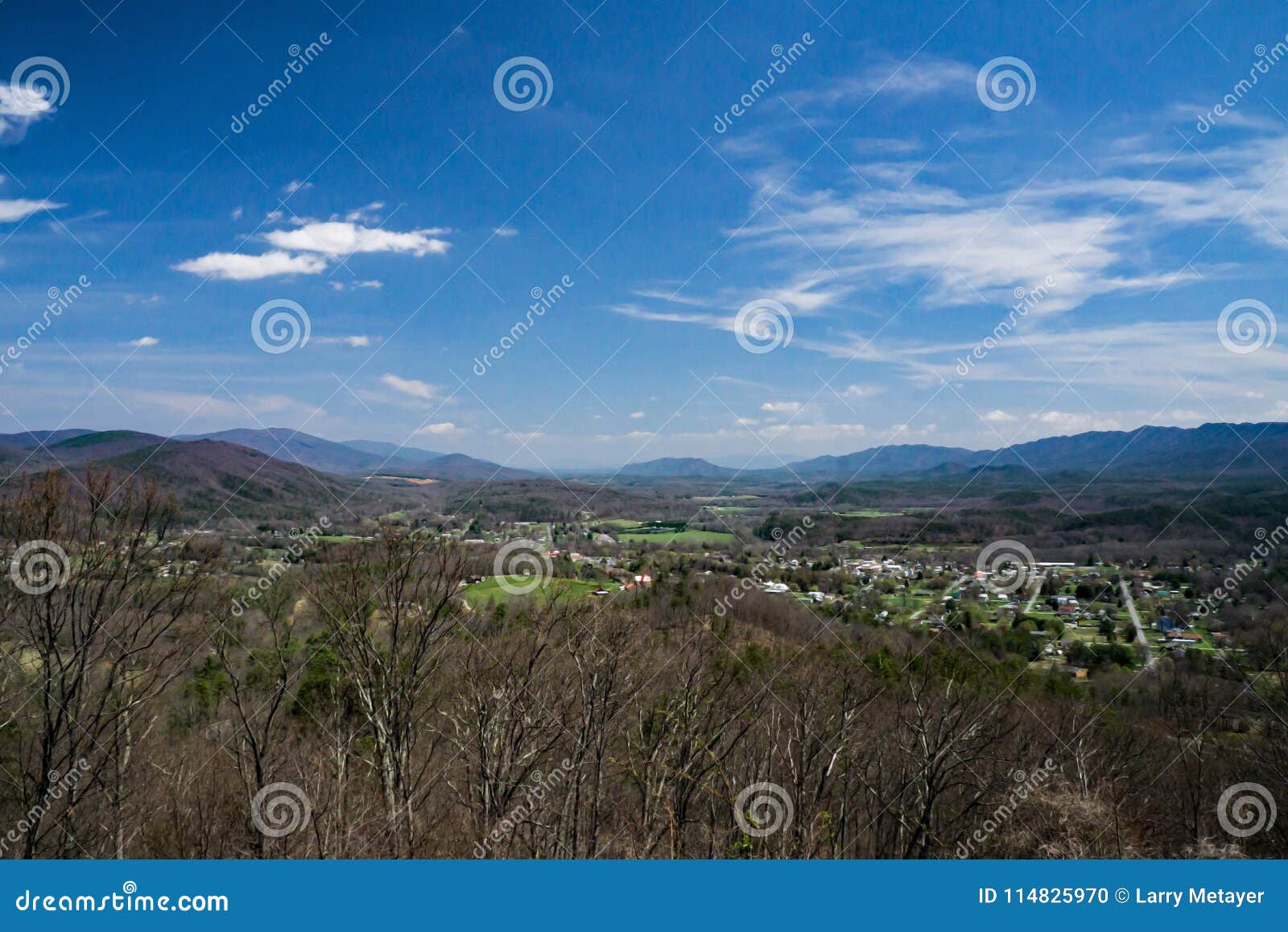 Panoramic of New Castle from Rt 42 Overlook Stock Photo - Image of ...