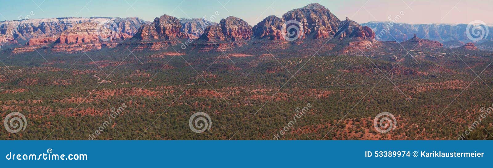 Panoramic Overlook from Red Rock Summit Stock Photo - Image of brown ...