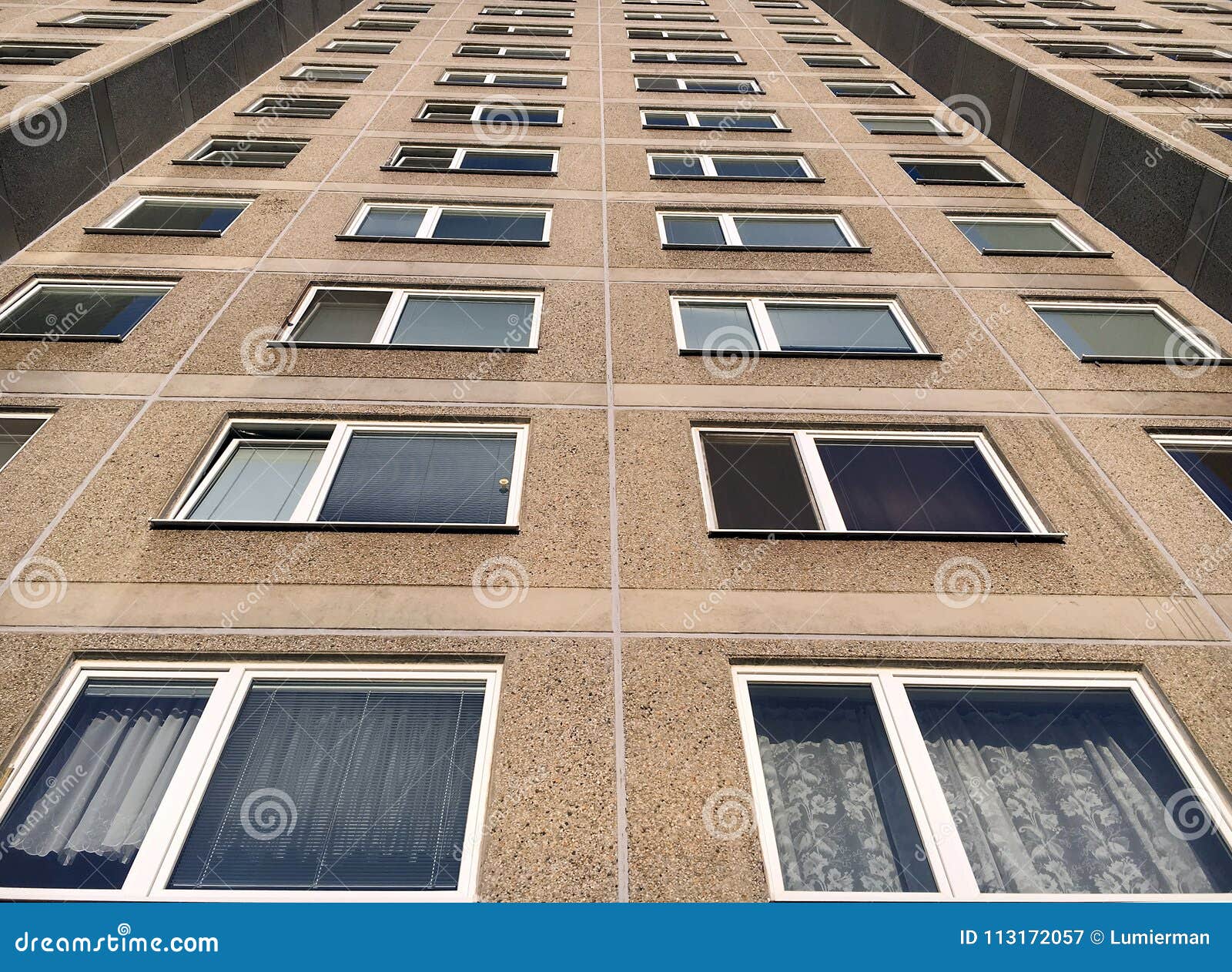 Panoramic and Perspective Wide Angle View To High-floor Building Stock ...