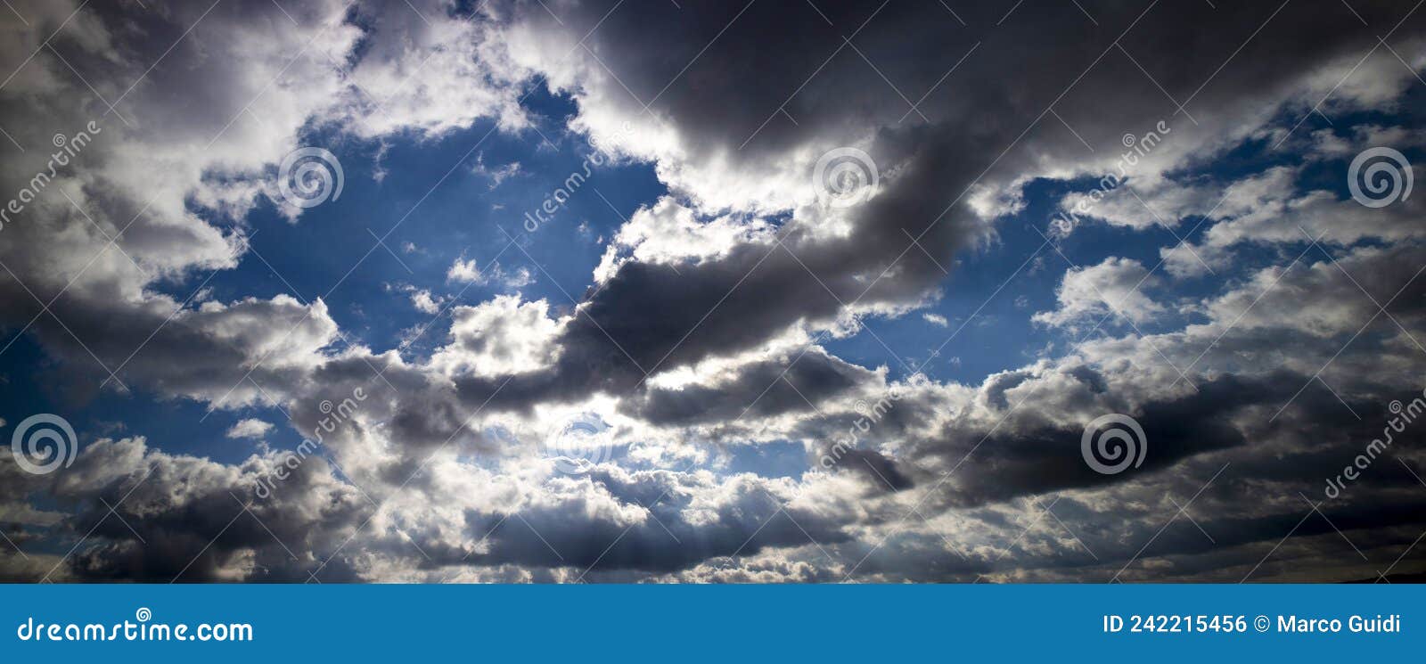 The Approach of the Clouds that Bring the Storm Stock Photo - Image of ...