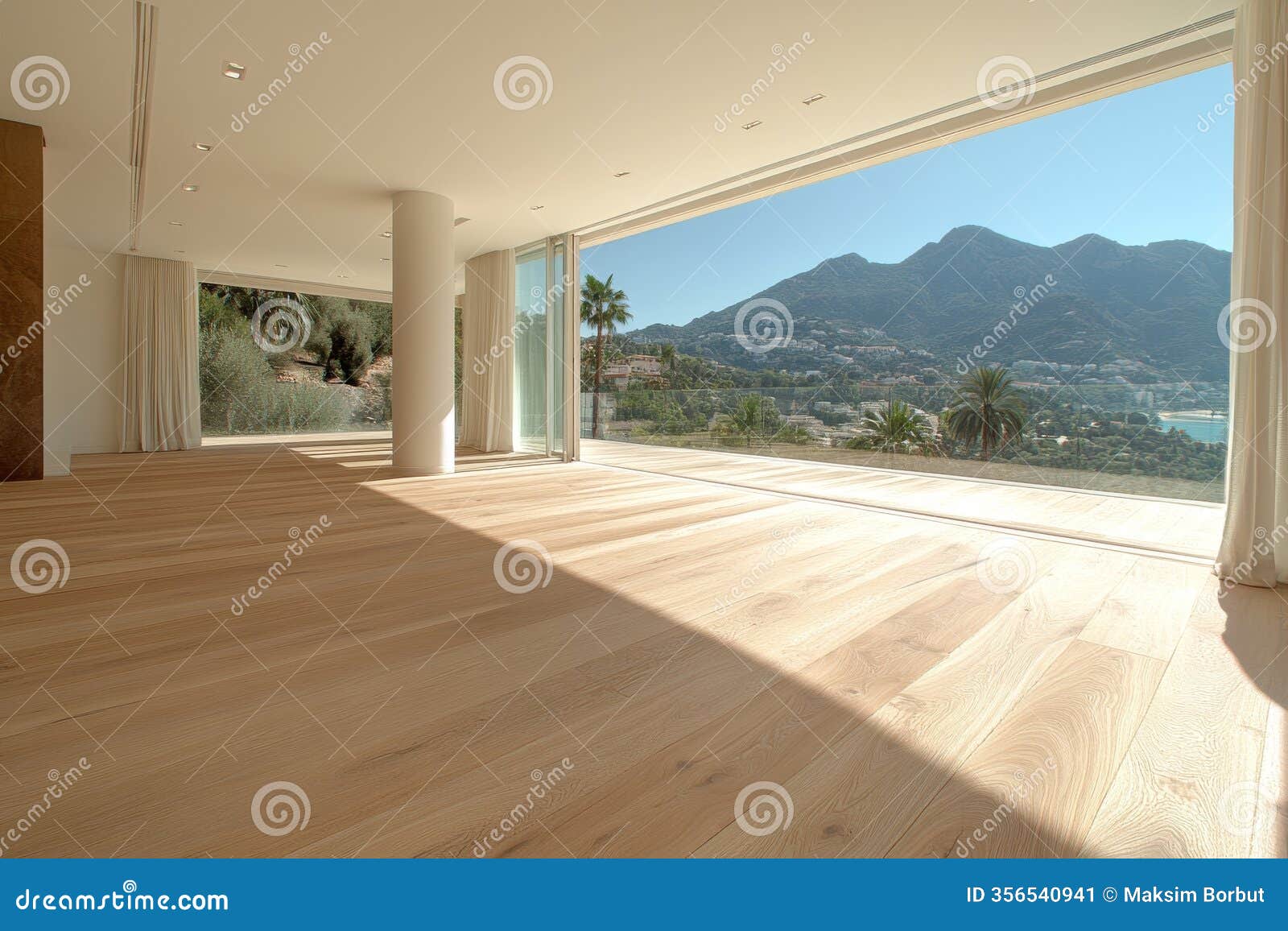 Panoramic Photography of an Empty White Room, Showcasing the Principles ...