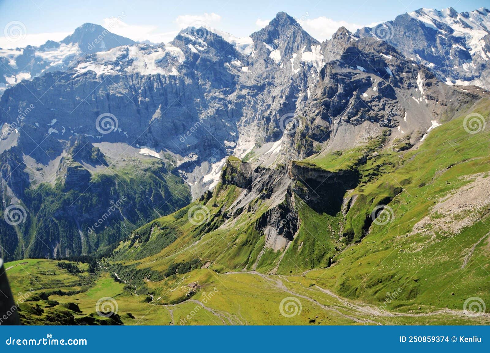 Panoramic Photos of Swiss Alps Stock Photo - Image of mountains ...