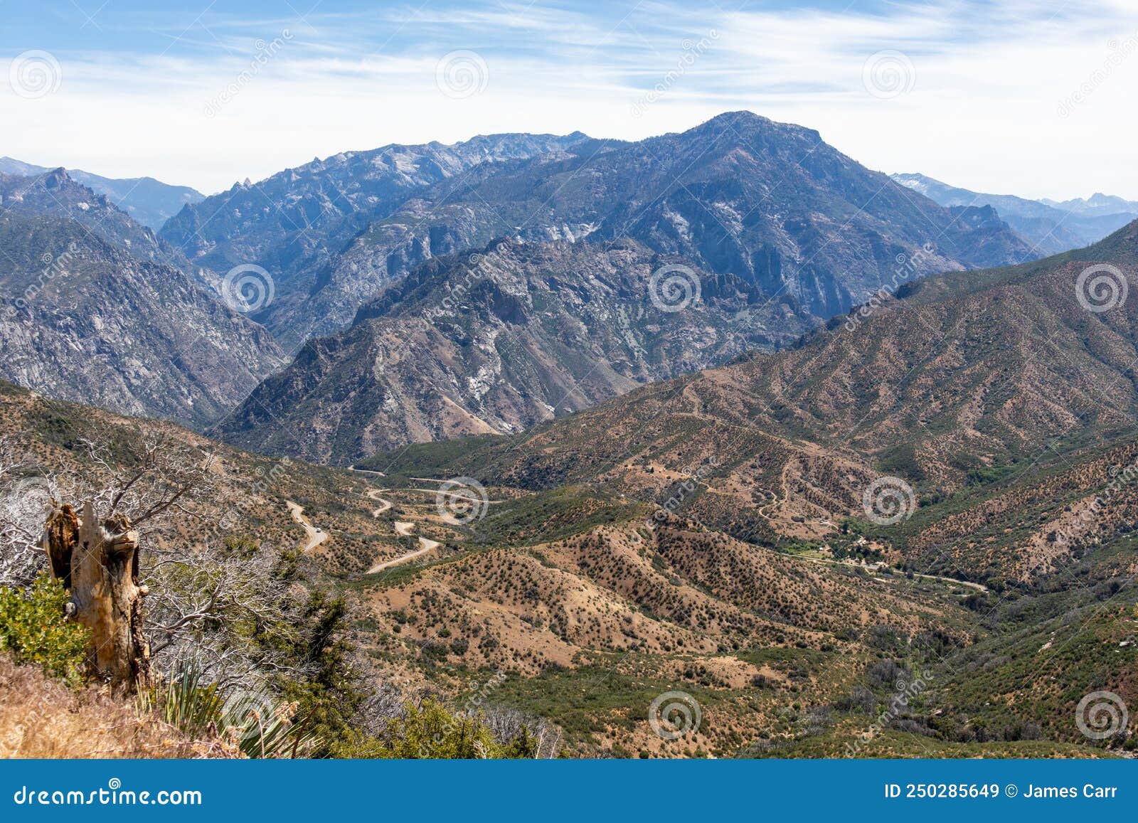 Panoramic Point Overlook - Kings Canyon Park, California Stock Image ...