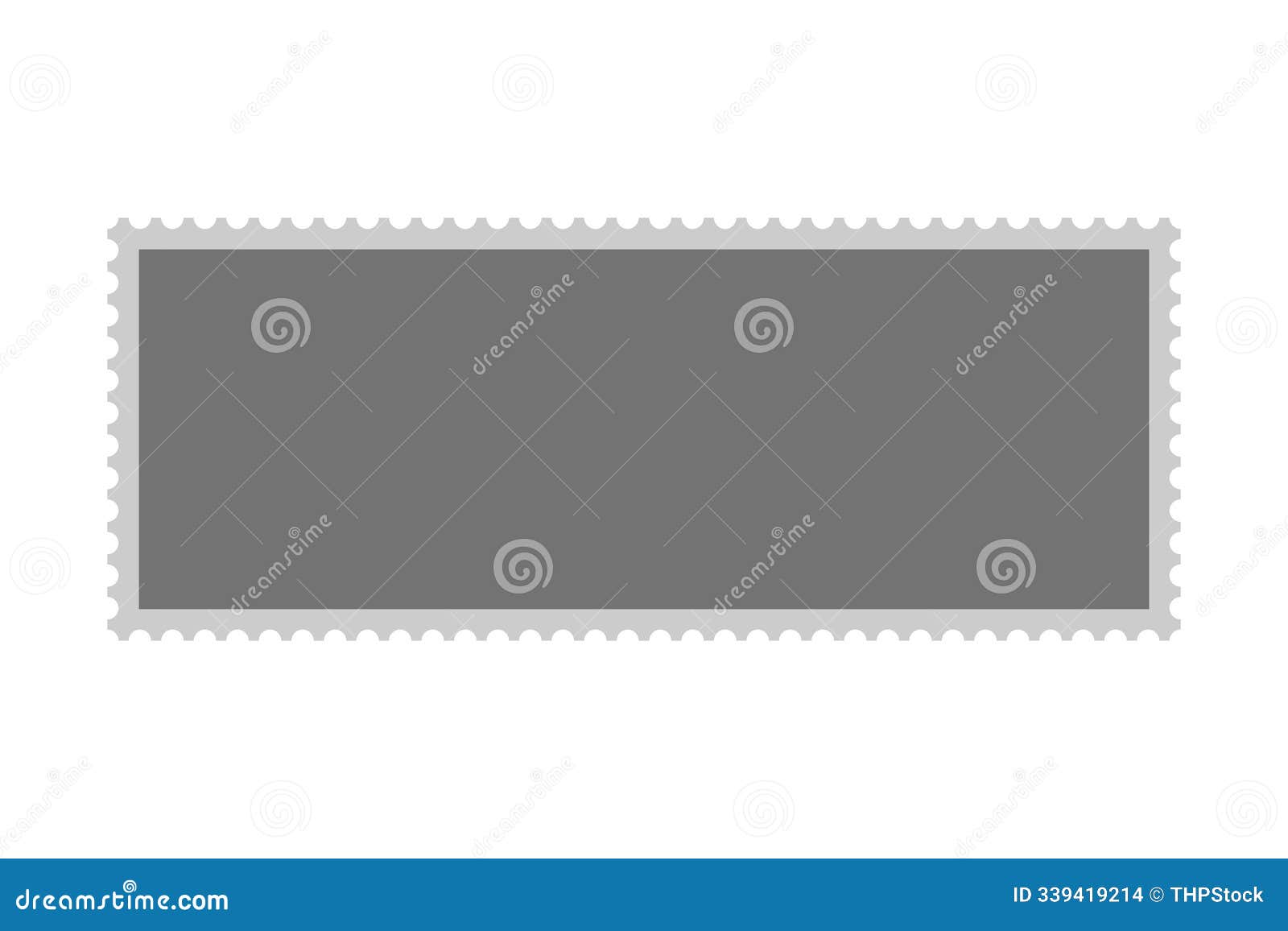 Panoramic Postage Stamp Border Vector Stock Illustration - Illustration ...