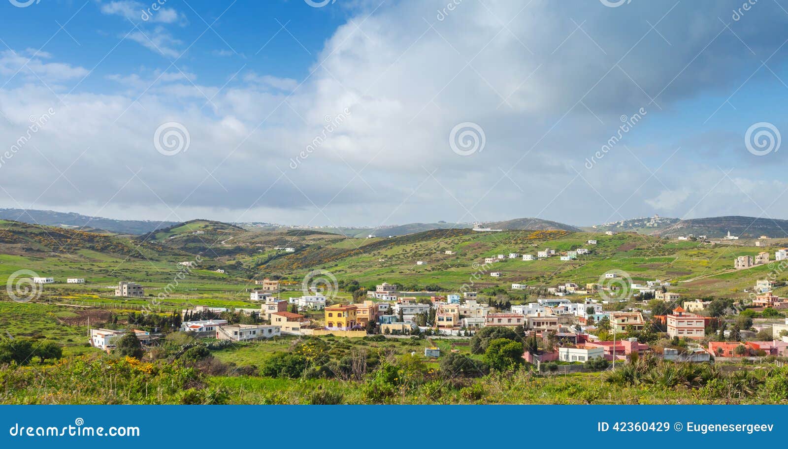 Panoramic Rural Landscape of Morocco, Africa Stock Image - Image of ...