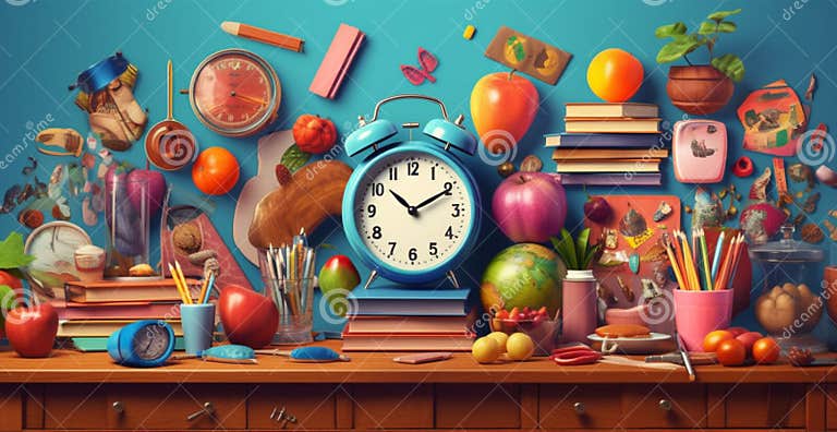 Panoramic School Background, Concept Study Knowledge Learning - AI ...