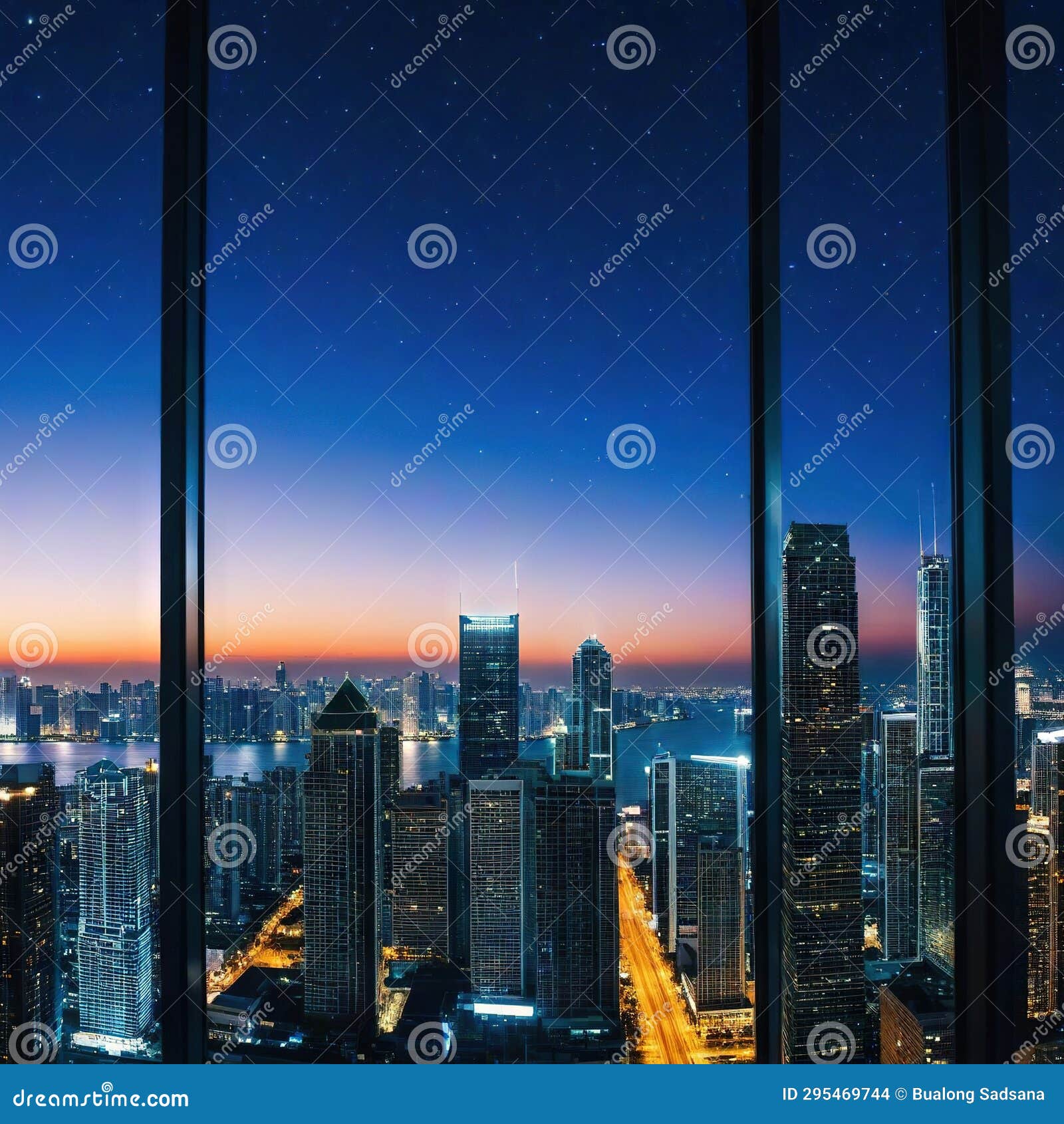 A Shot Of A City Skyline During A Sweltering Heatwave, Highlighting The ...