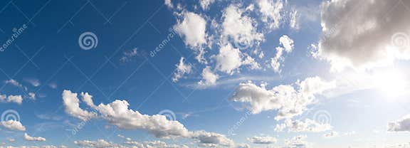 Panoramic sky stock photo. Image of cloudy, clouds, wide - 6342872