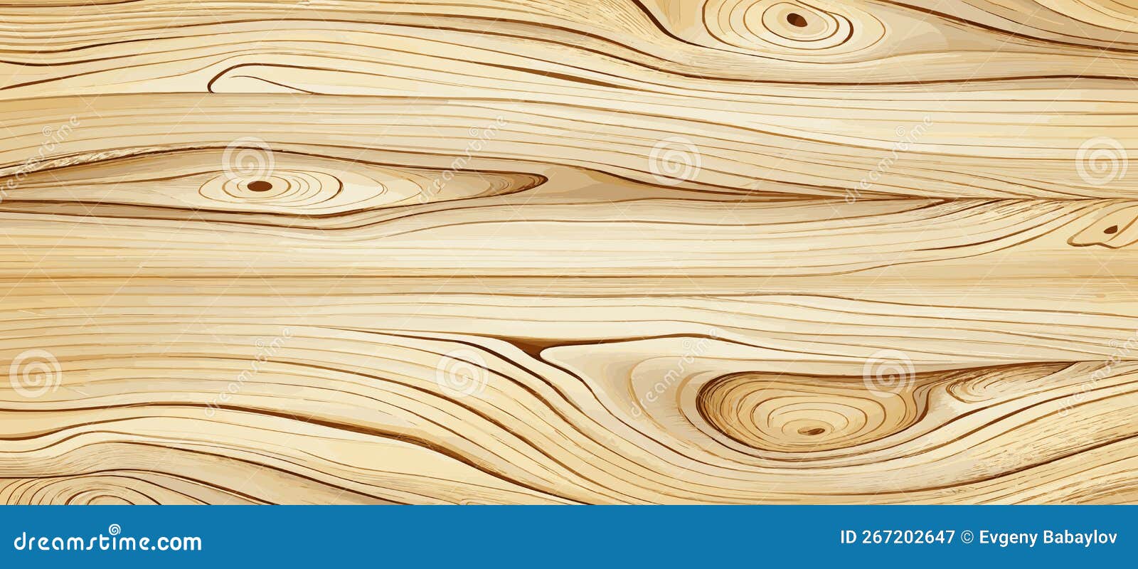 Panoramic Texture of Light Wood with Knots - Vector Stock Vector ...