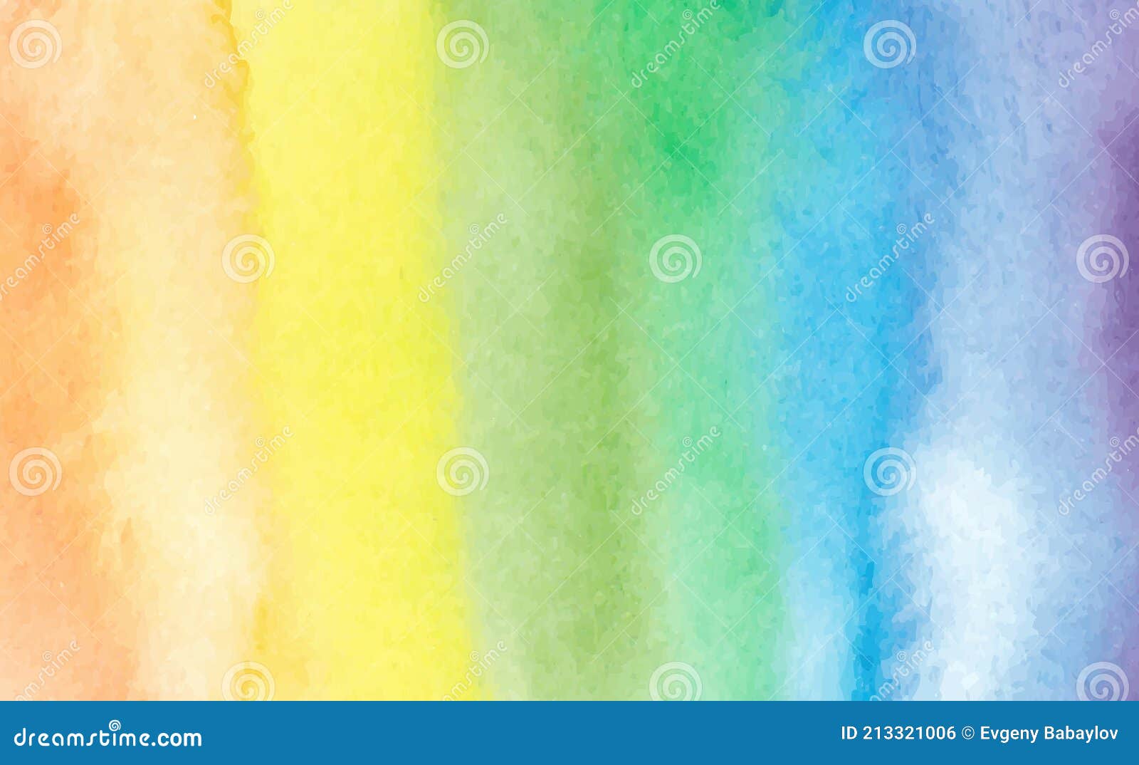 Panoramic Texture Realistic Watercolor Rainbow on a White Background ...