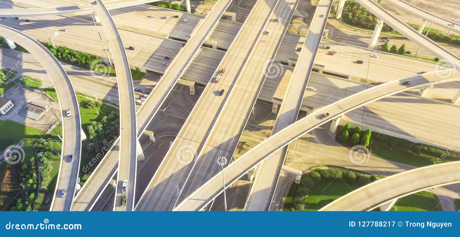 Panoramic Top Ninety Degree View Stack Interchange Expressway in Stock ...