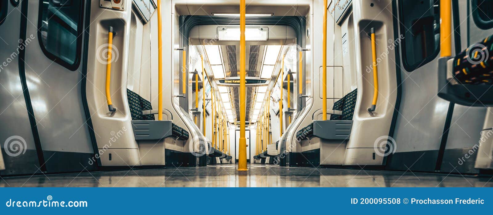 Inside the train editorial stock photo. Image of open - 200095508