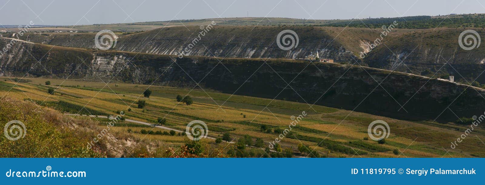 Panoramic Valley with Monastery Stock Image - Image of destination ...