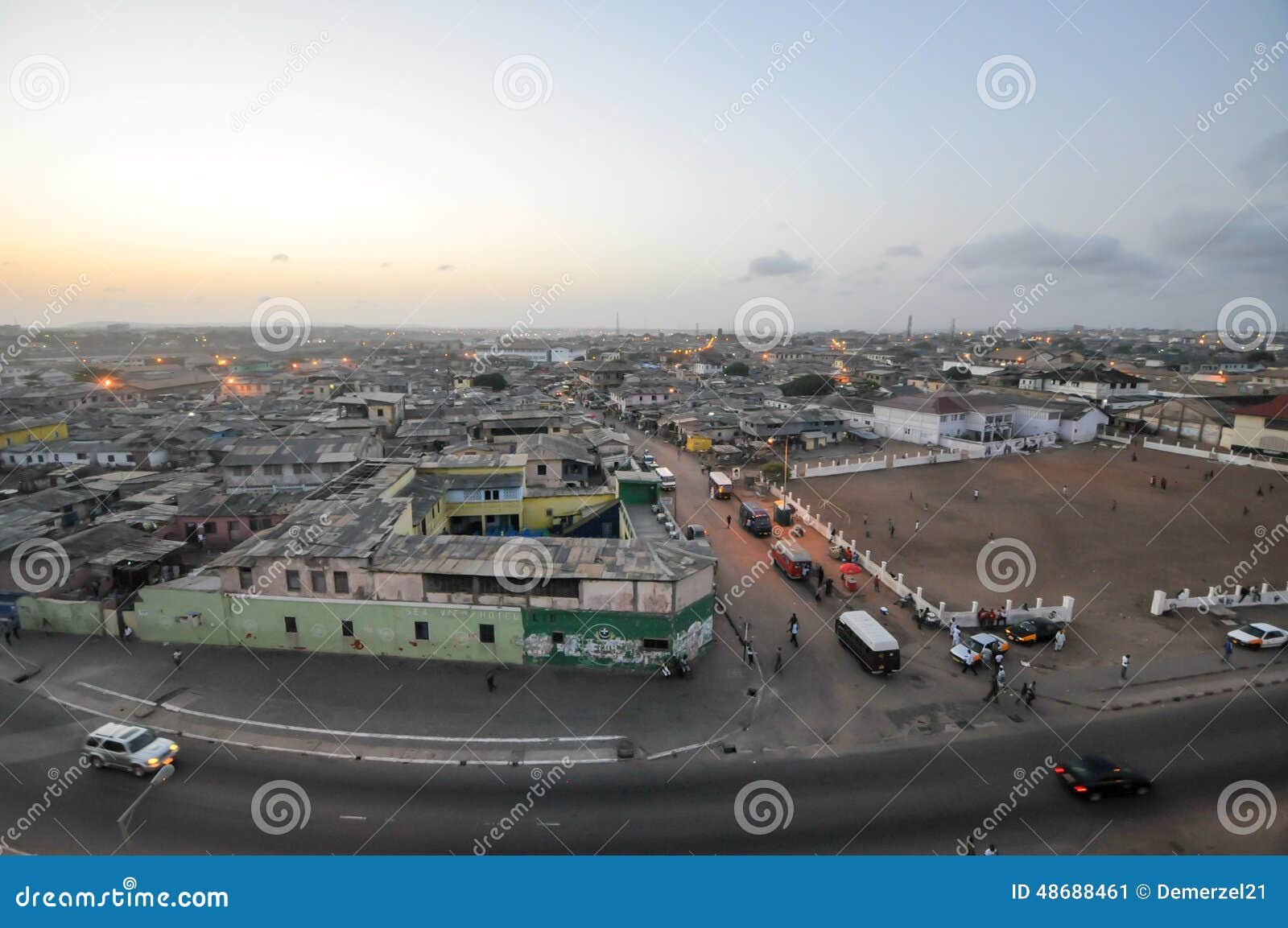 Panoramic View of Accra, Ghana Stock Image - Image of accra, scenic ...