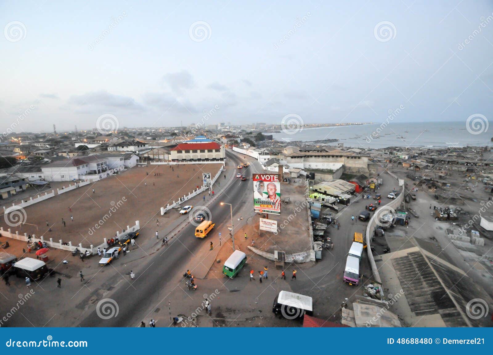Panoramic View of Accra, Ghana Editorial Image - Image of busy, nature ...