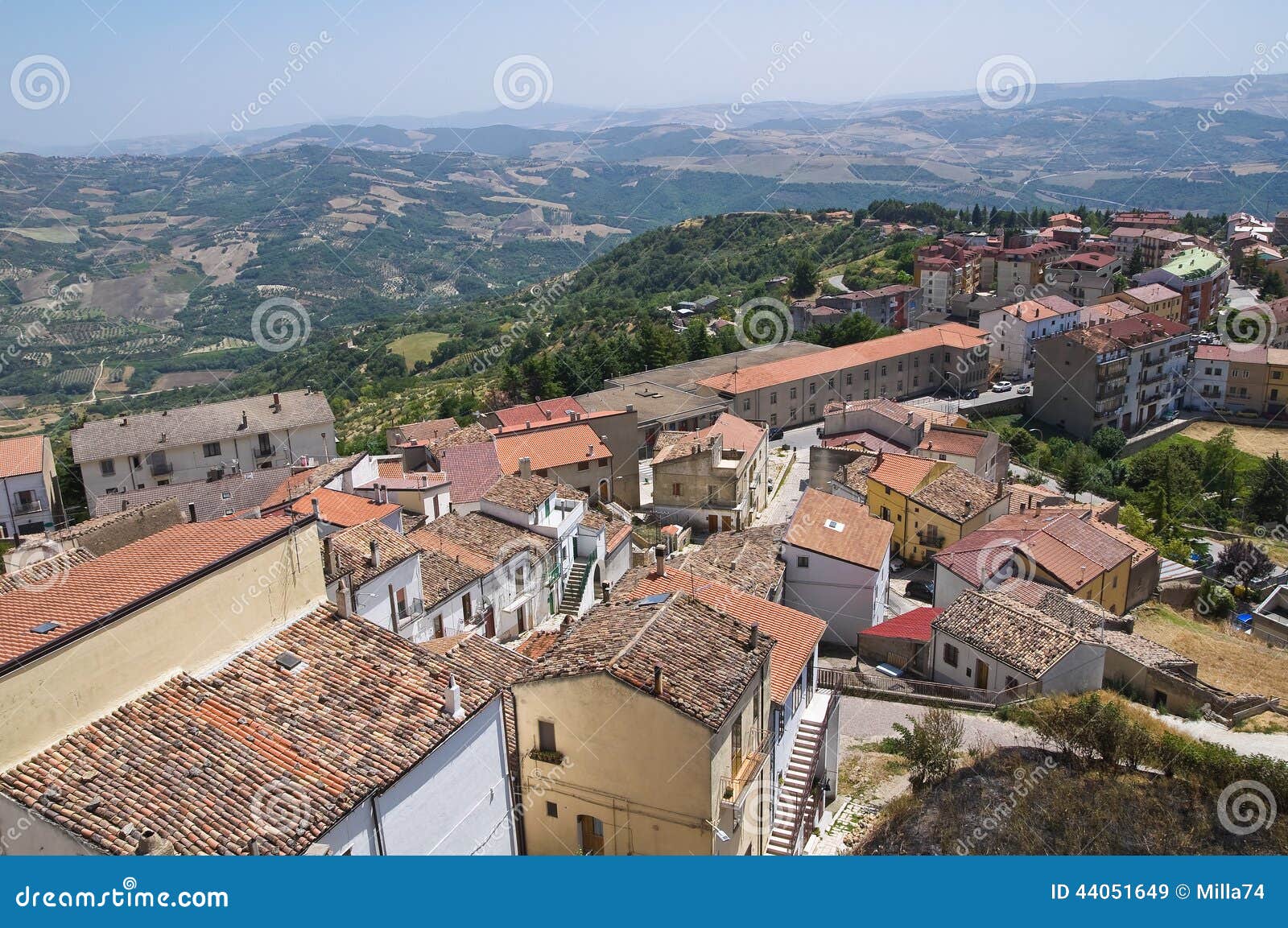 Panoramic View of Acerenza. Basilicata. Italy. Stock Image - Image of ...
