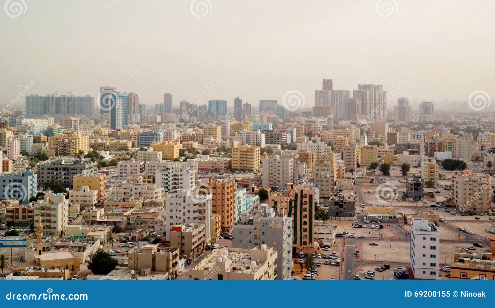 Panoramic View on Ajman UAE Stock Image - Image of city, ajman: 69200155