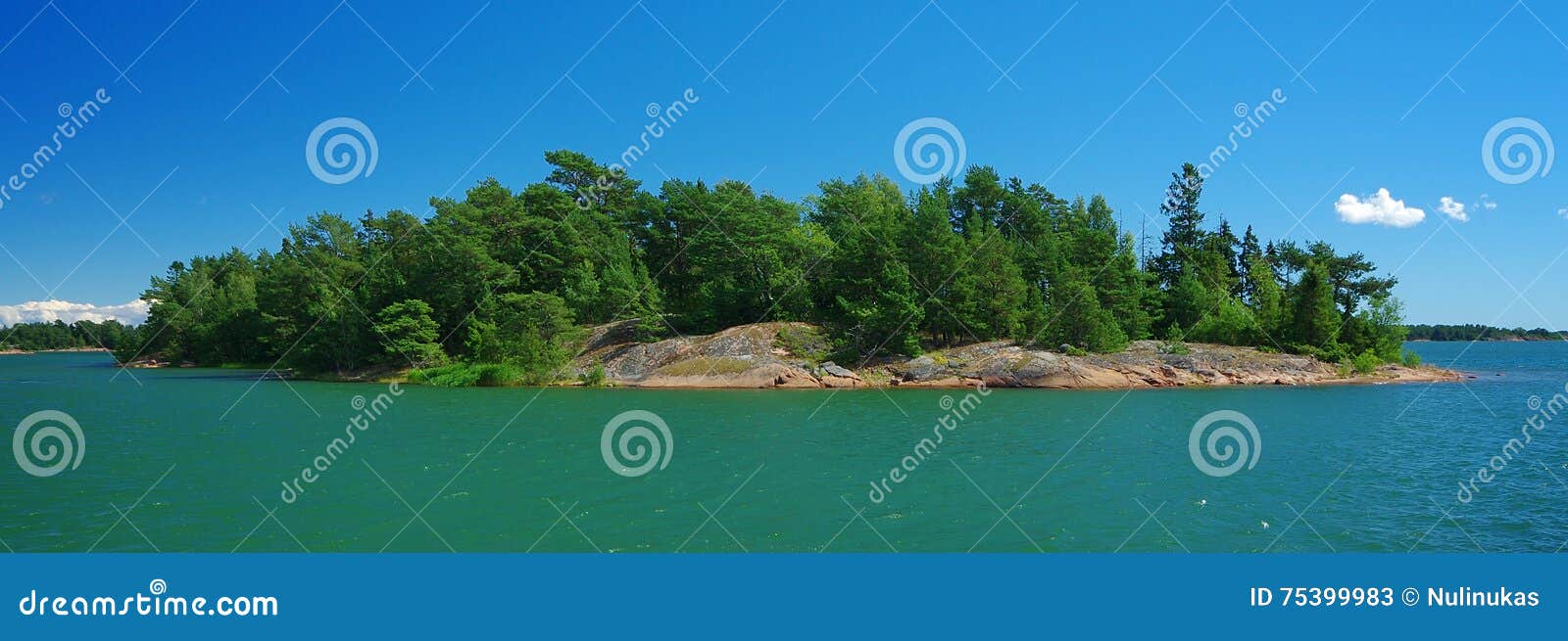 Panoramic View of Aland Islands Archipelago Stock Image - Image of ...